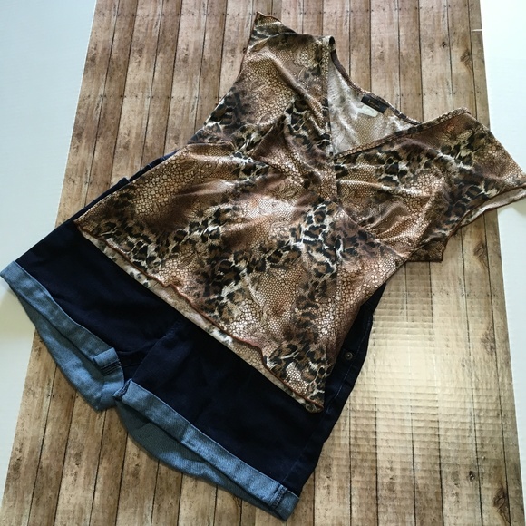 toomi | Tops | Toomi Leopard Print Surplice Neck Blouse In Large | Poshmark